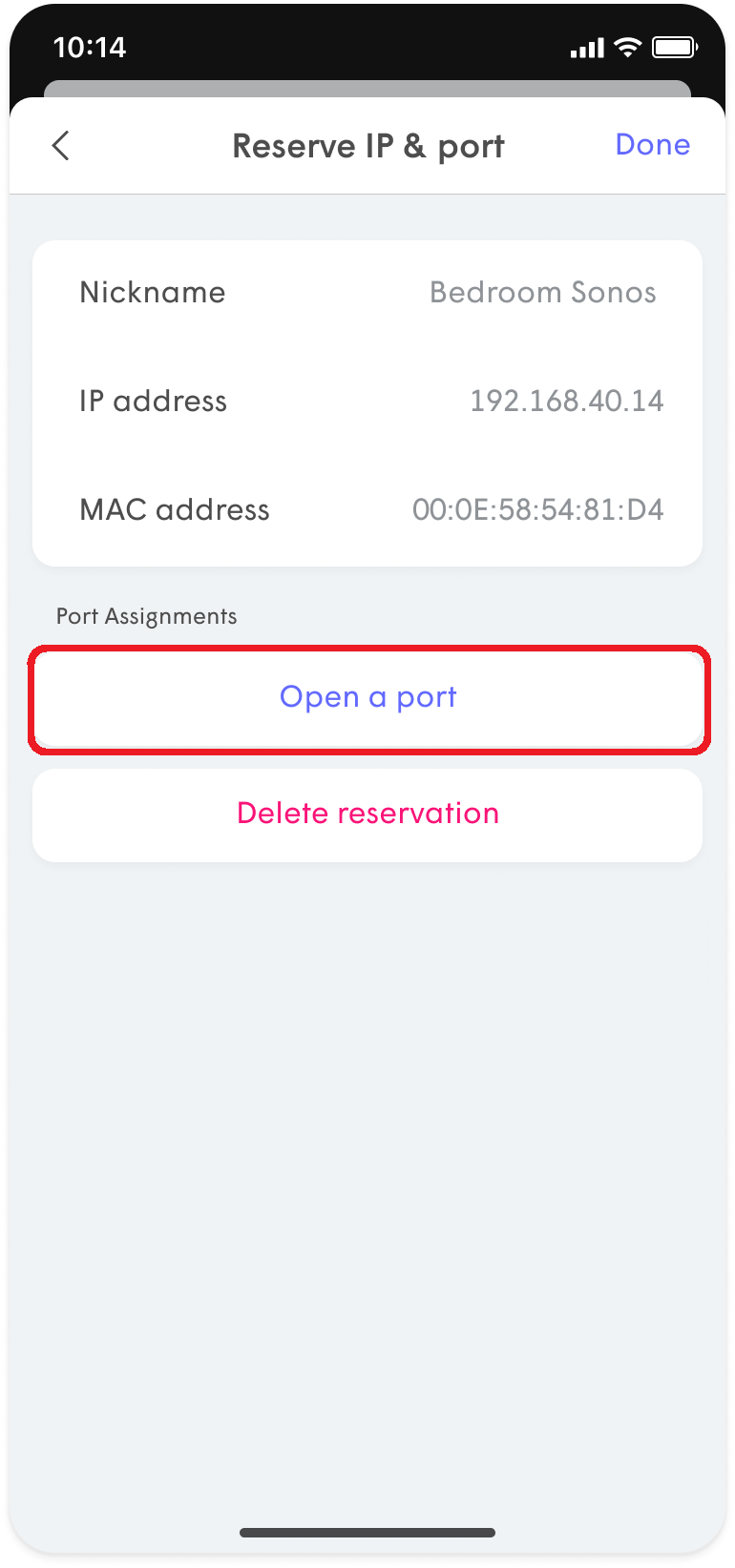 Setting up Port Forwarding in HomePass