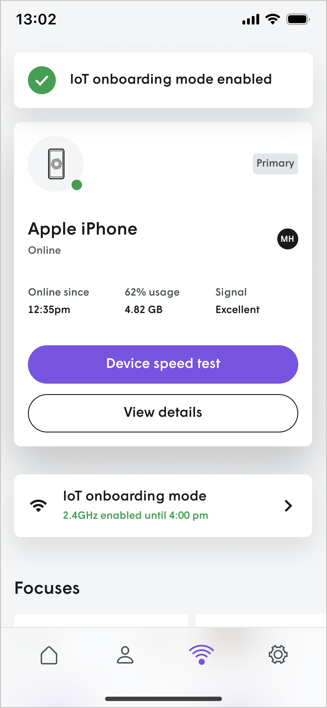 Connecting a 2.4GHz only device to Plume Home
