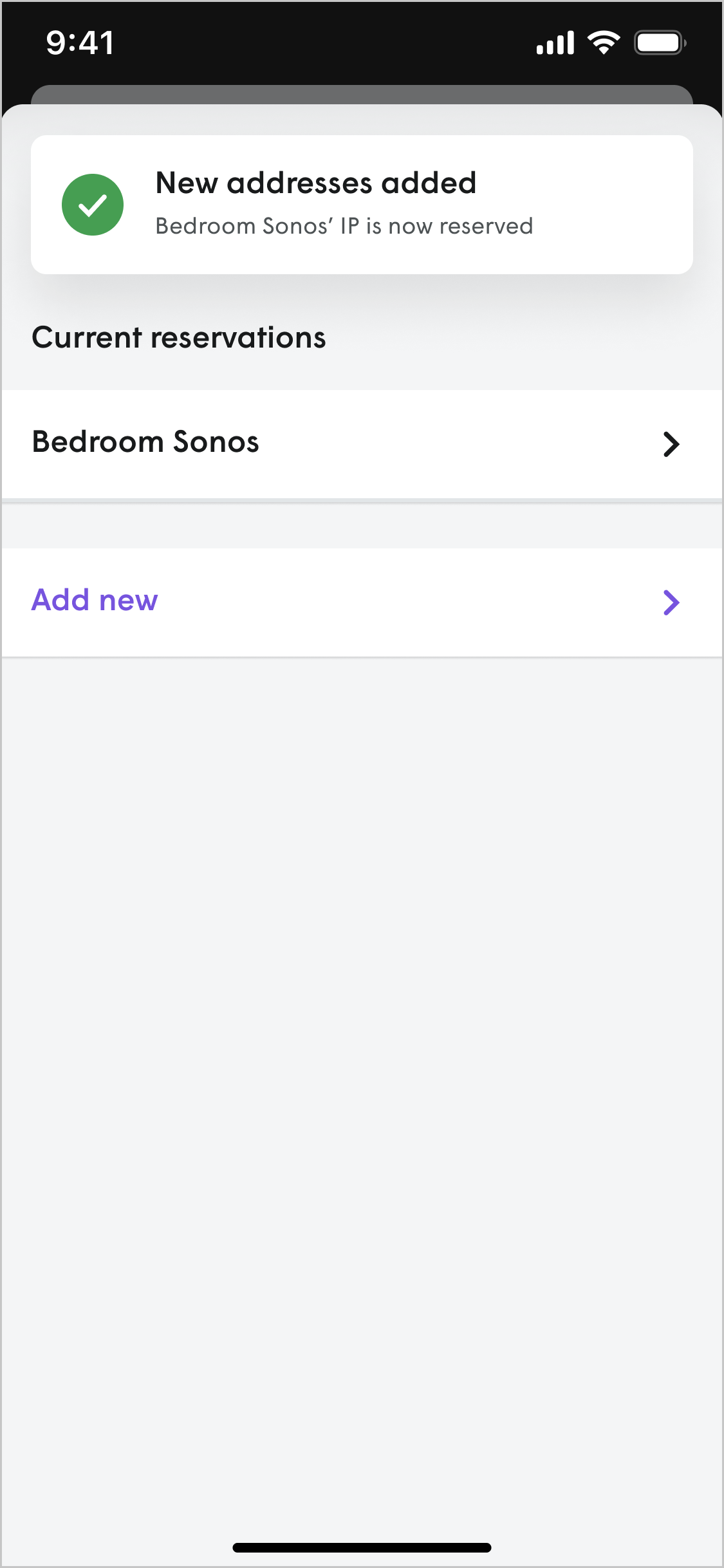 How can I reserve a static IP through the Plume Home App?