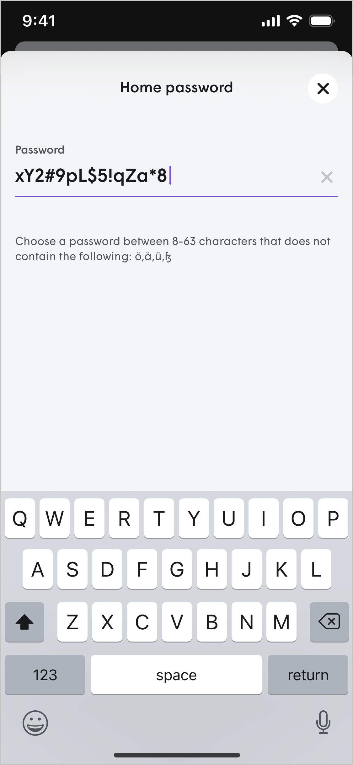 Create a new WiFi password for Home