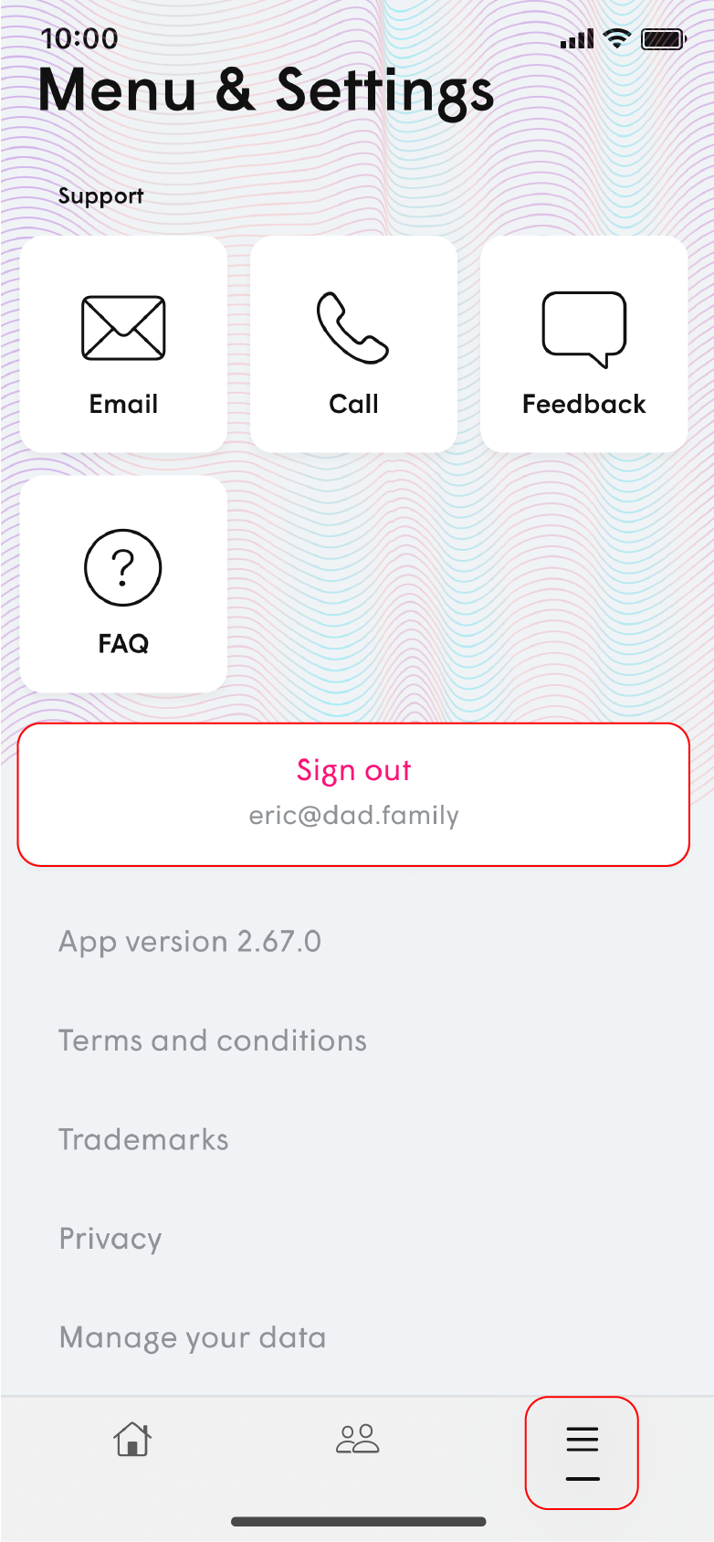 How do I change my Plume account email or password?