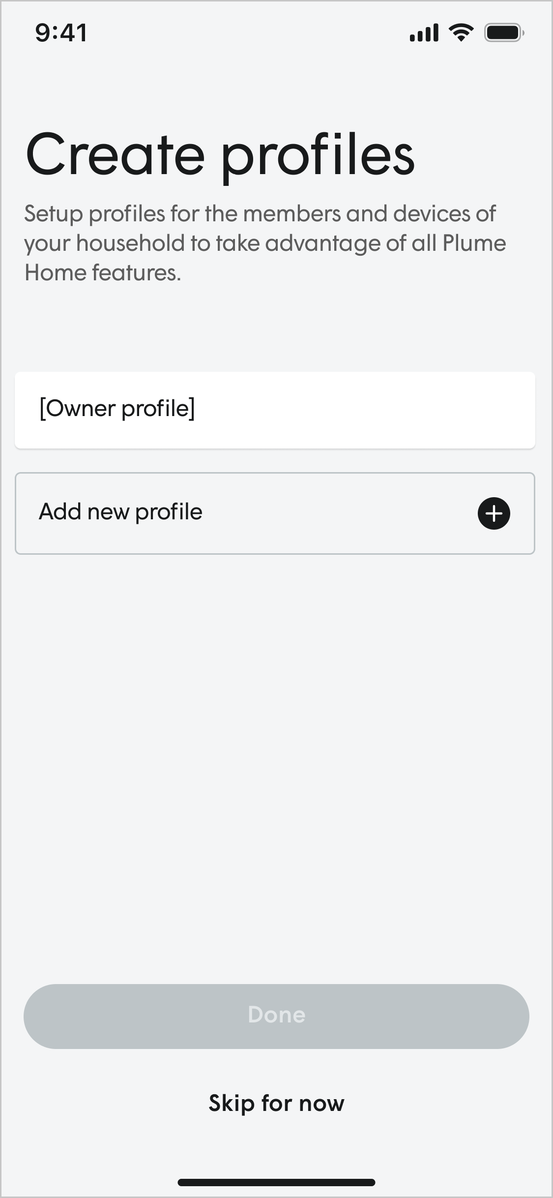 Plume Home Installation - App Steps