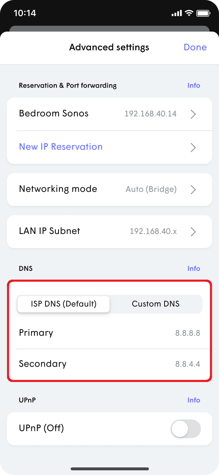 How do I setup a custom DNS?