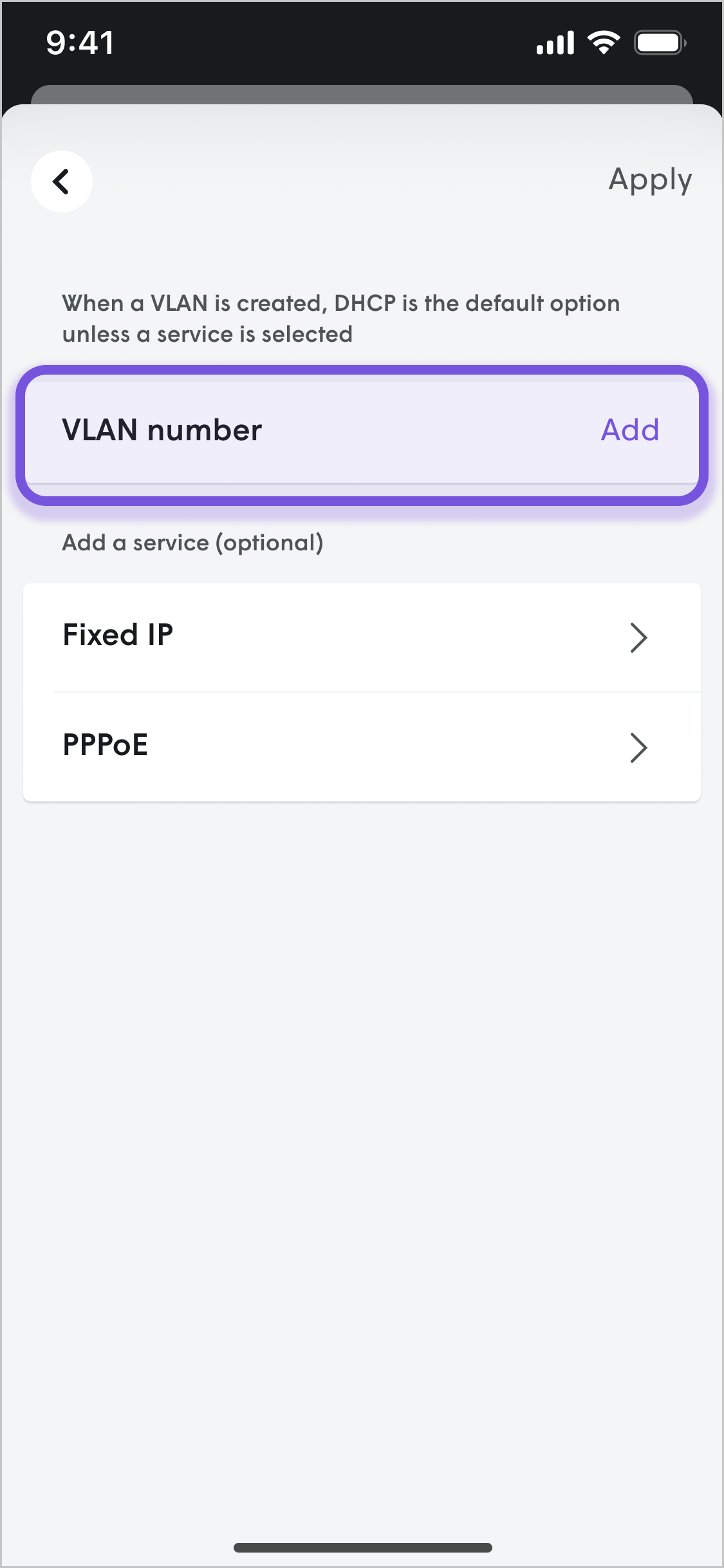 How do I set up Plume Home with my PPPoE, VLAN, or Fixed IP connection?