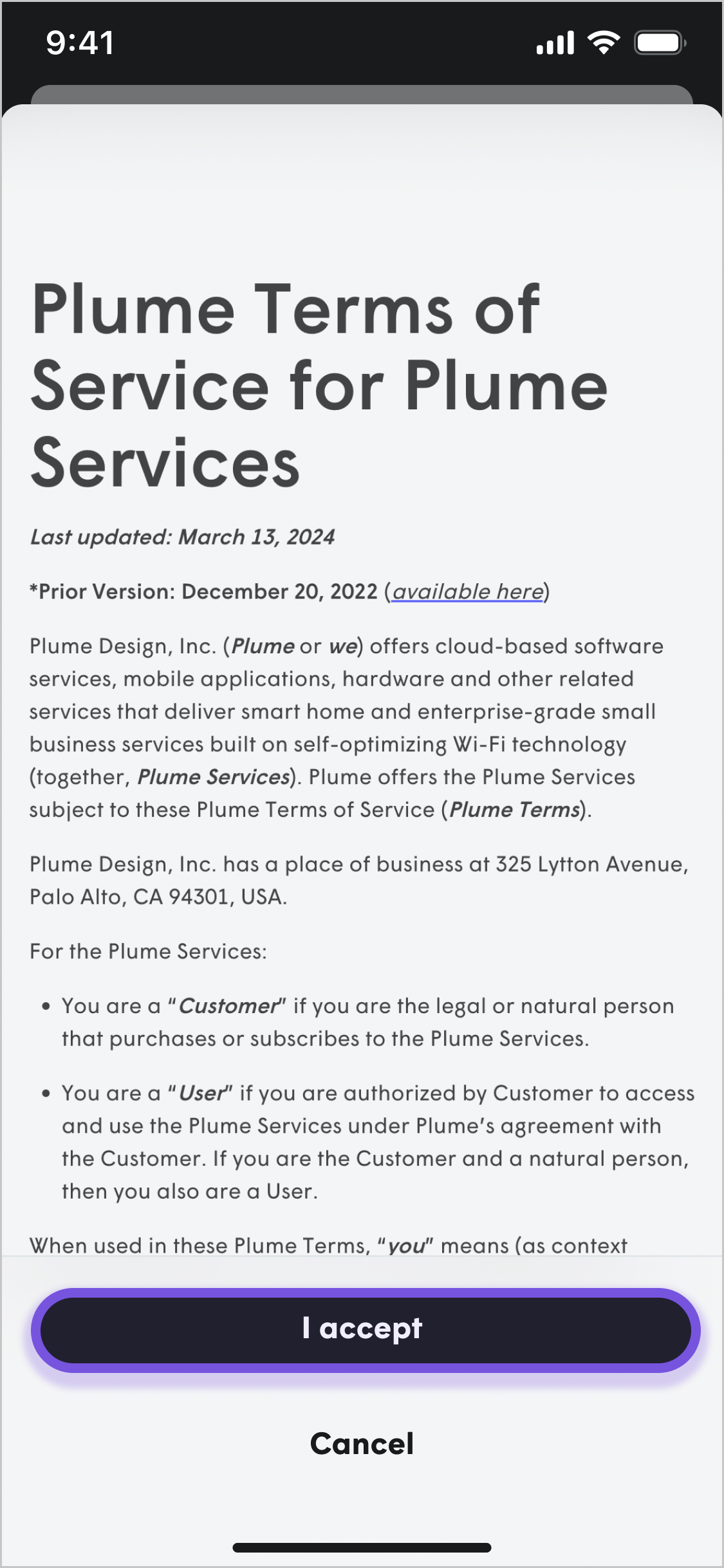 Plume Home Installation - App Steps