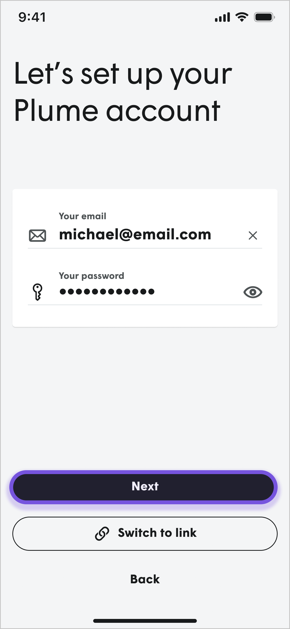Plume Installation - App Steps