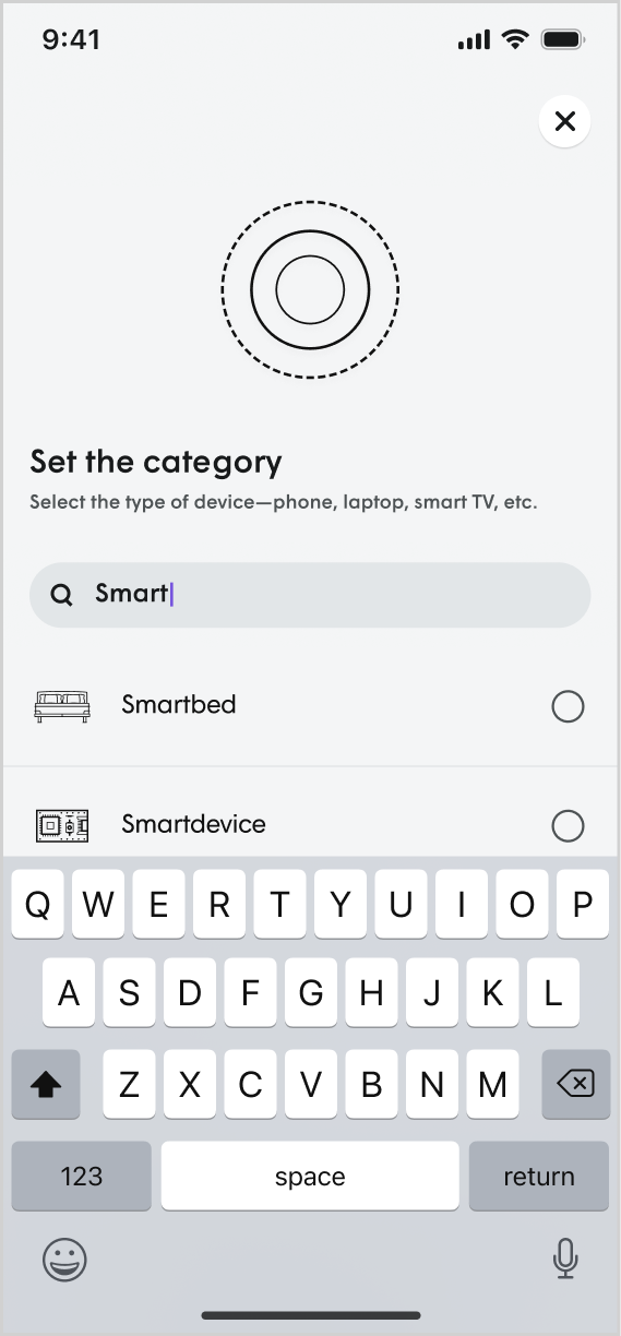 Updating the device type and icon